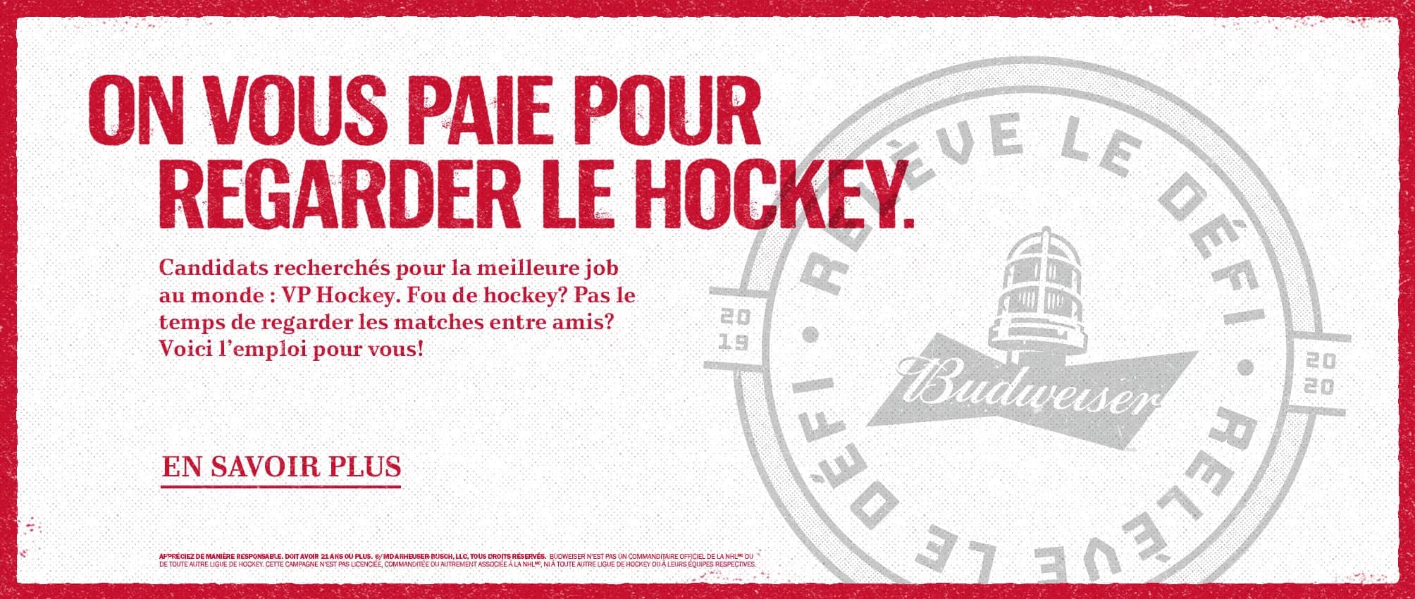 Concours Budweiser La Meilleure Job Au Monde - ConcoursEtc