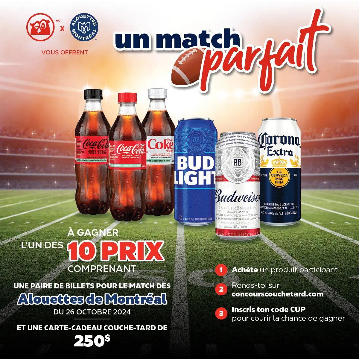 Concours Couche Tard Un Match Parfait 2024 - ConcoursEtc