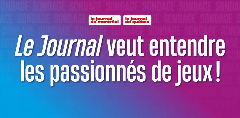 Concours Journal De Montréal Sondage Jeux 2025 (SondageJeux.com ...